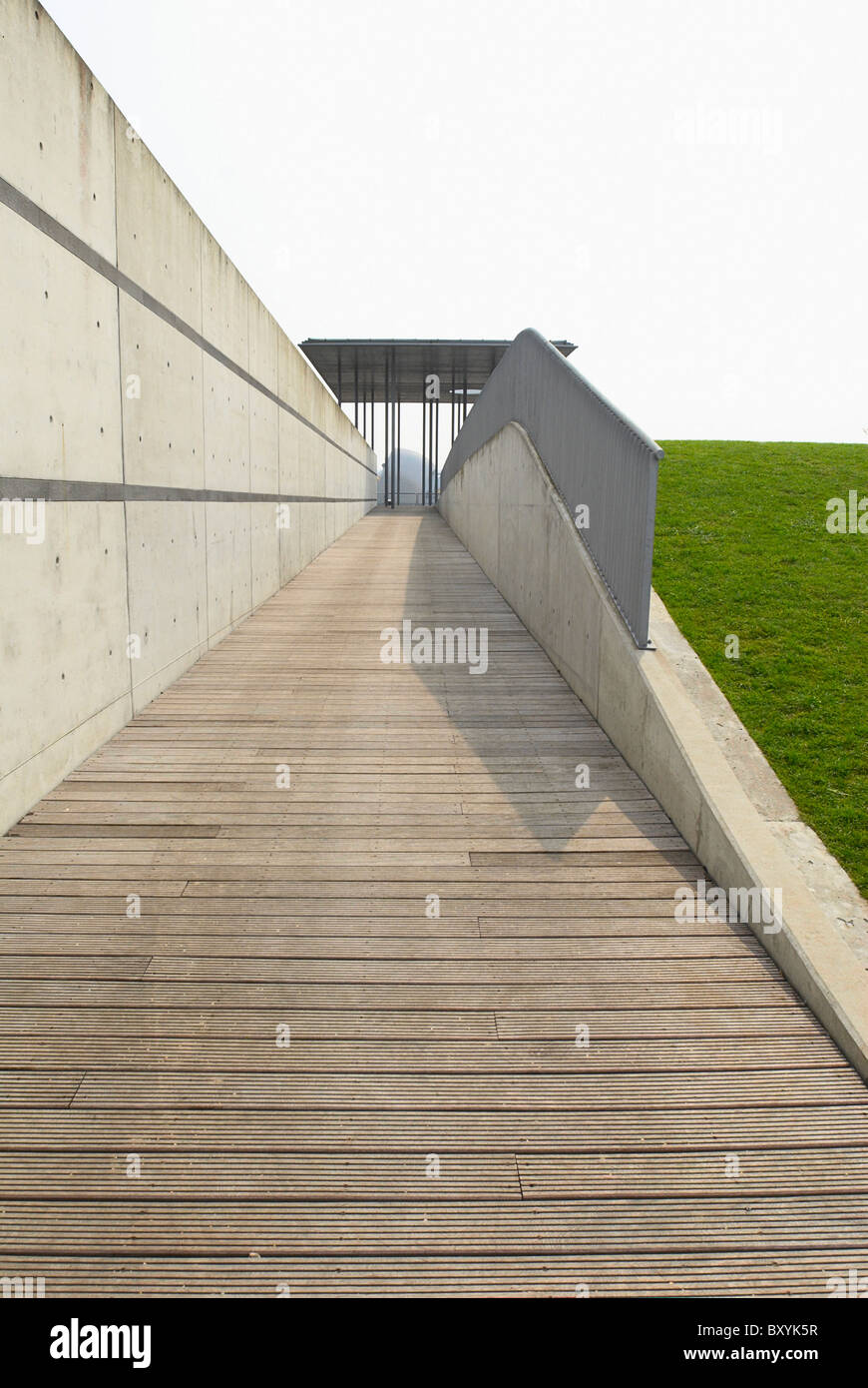 Pavilion of Remembrance at Thames Barrier Park East London UK Stock ...