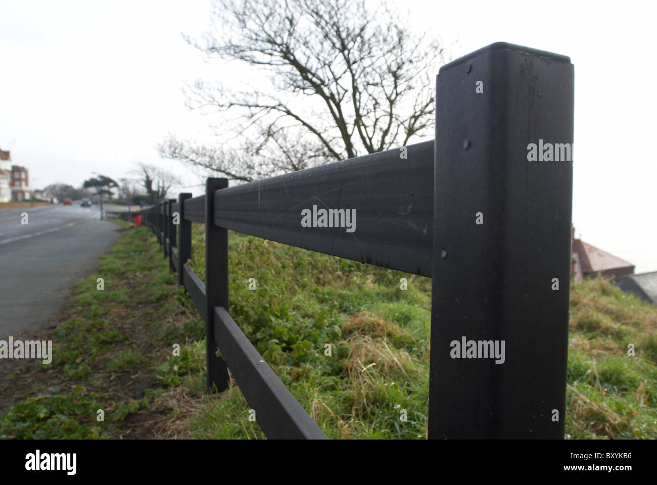 Recycled Plastic fencing Stock Photo - Alamy