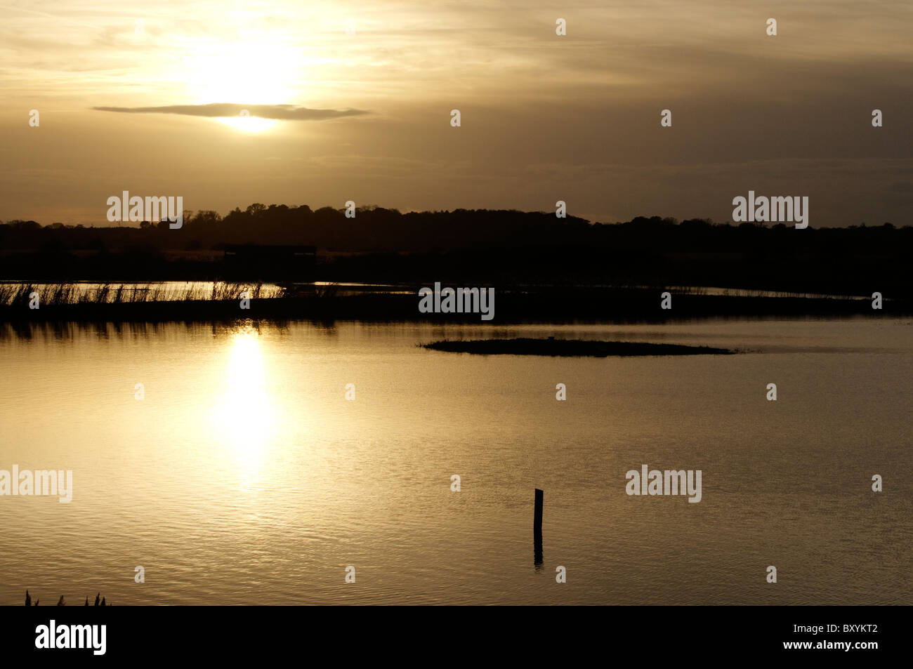 Minsmere rspb reserve at sunset hi-res stock photography and images - Alamy