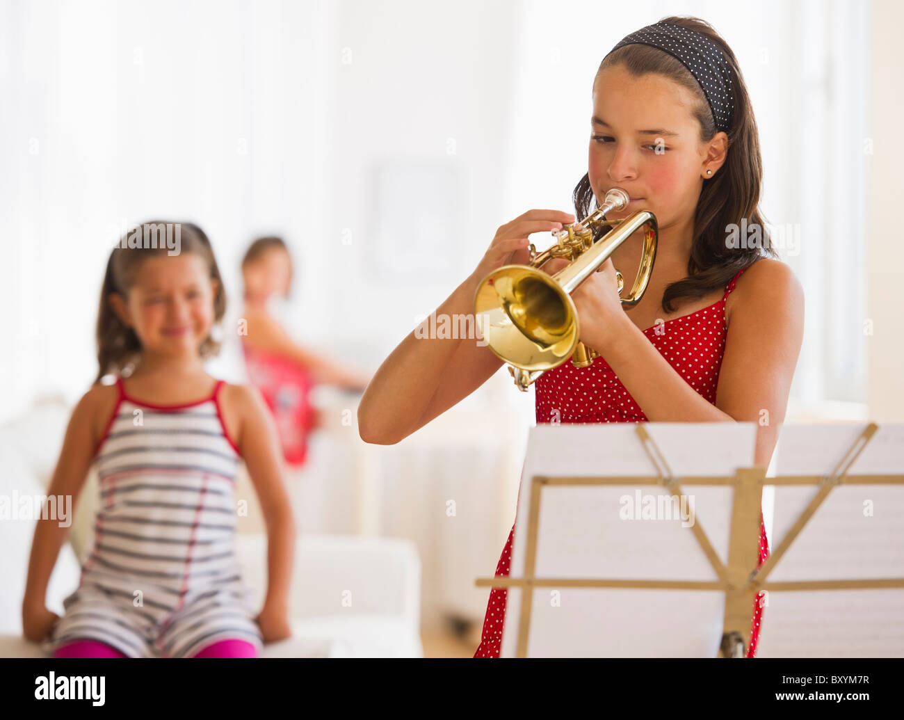 Girls Playing Trumpet High Resolution Stock Photography and Images - Alamy