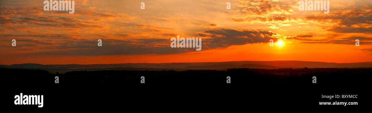 Little Round Top, sunset Stock Photo - Alamy