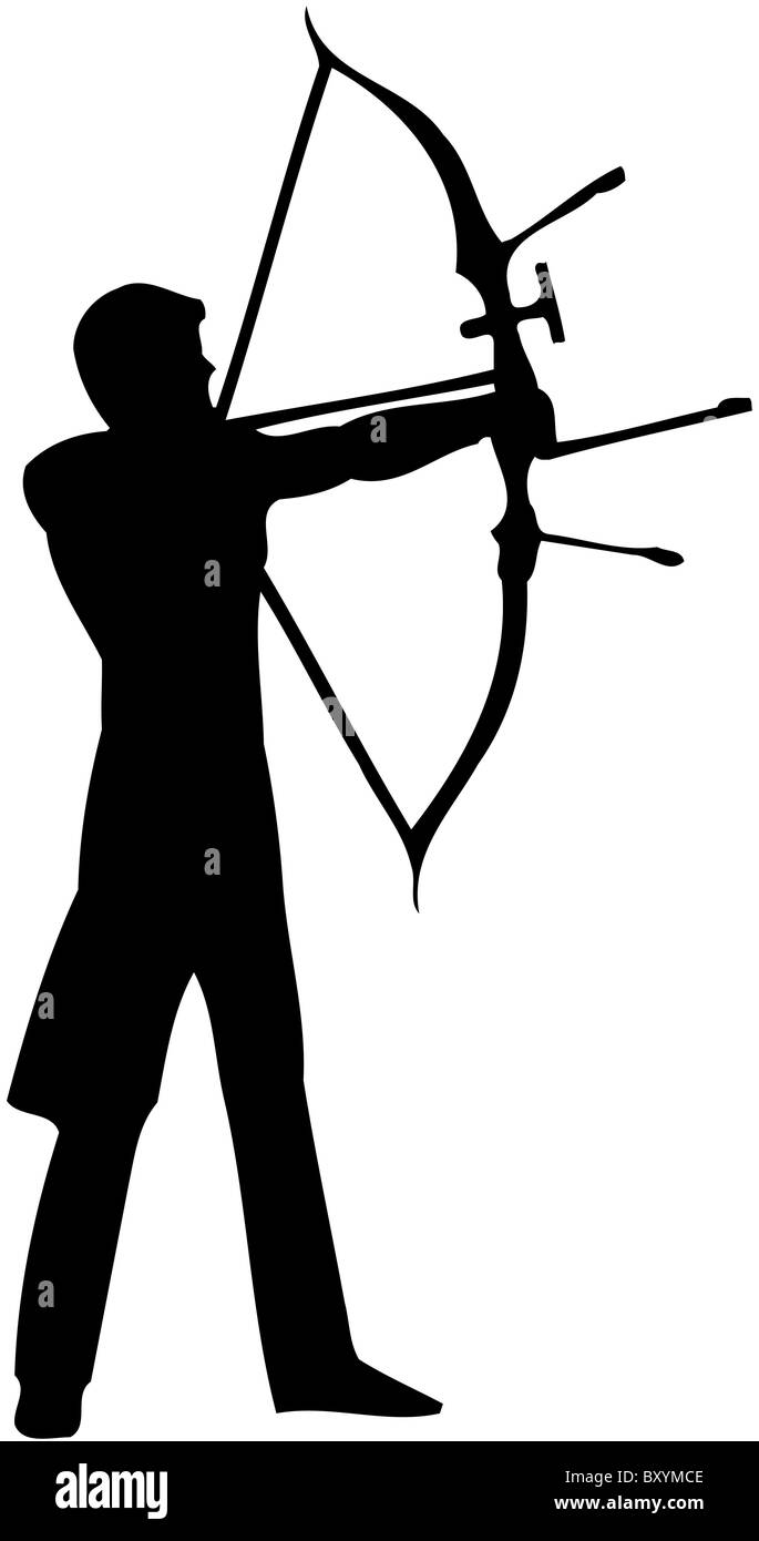 Archer symbol Black and White Stock Photos & Images - Alamy