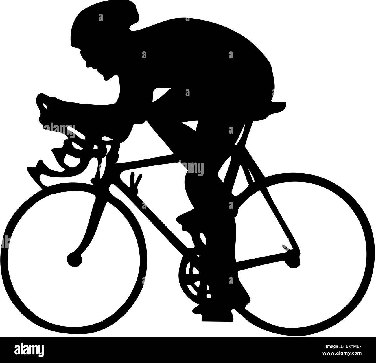 Cycling not allowed sign Black and White Stock Photos & Images - Alamy