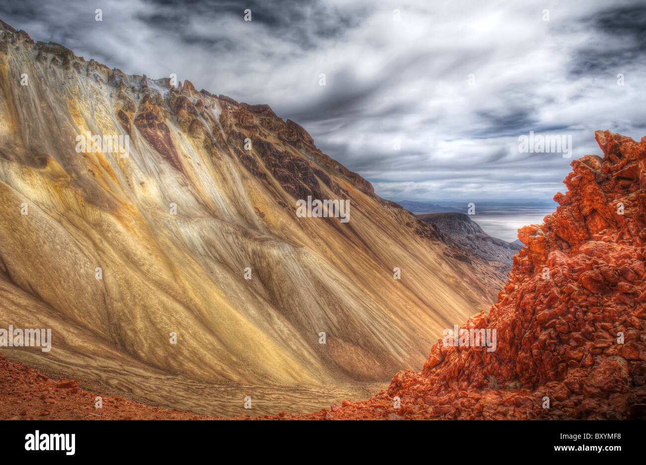 The volcano Tunupa in the Salar de Uyuni in Bolivia Stock Photo - Alamy