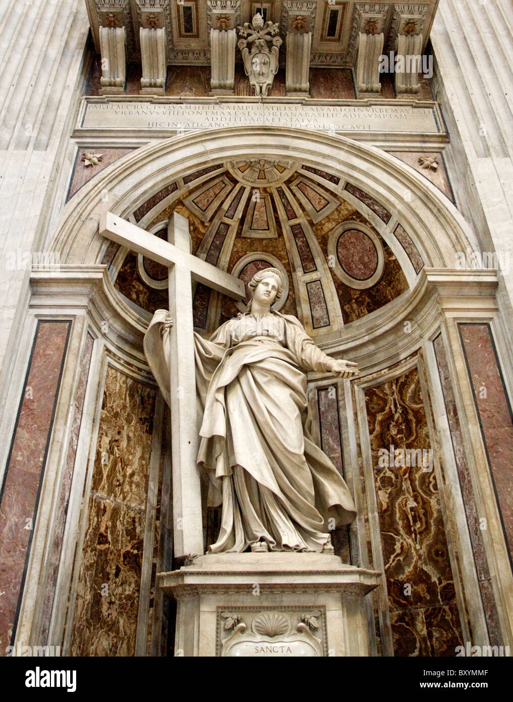 Statue of St. Helena in St. Peter's Basilica in Vatican City Stock ...