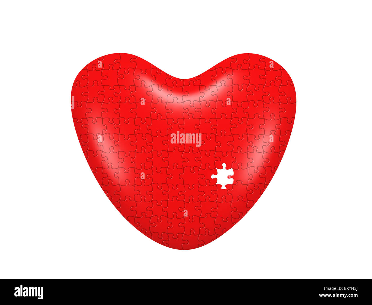 Incomplete heart puzzle hi-res stock photography and images - Alamy