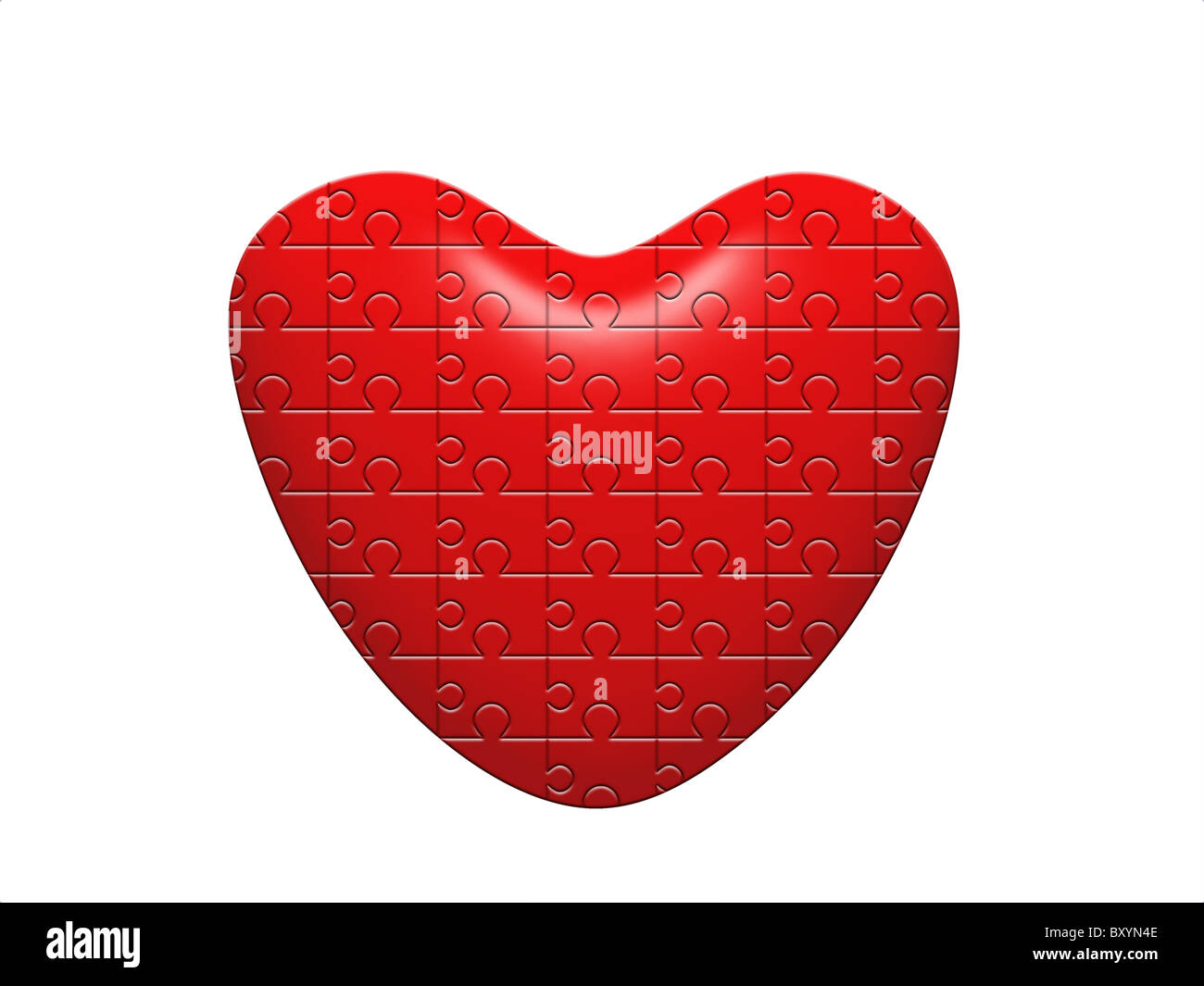 Incomplete heart puzzle Cut Out Stock Images & Pictures - Alamy