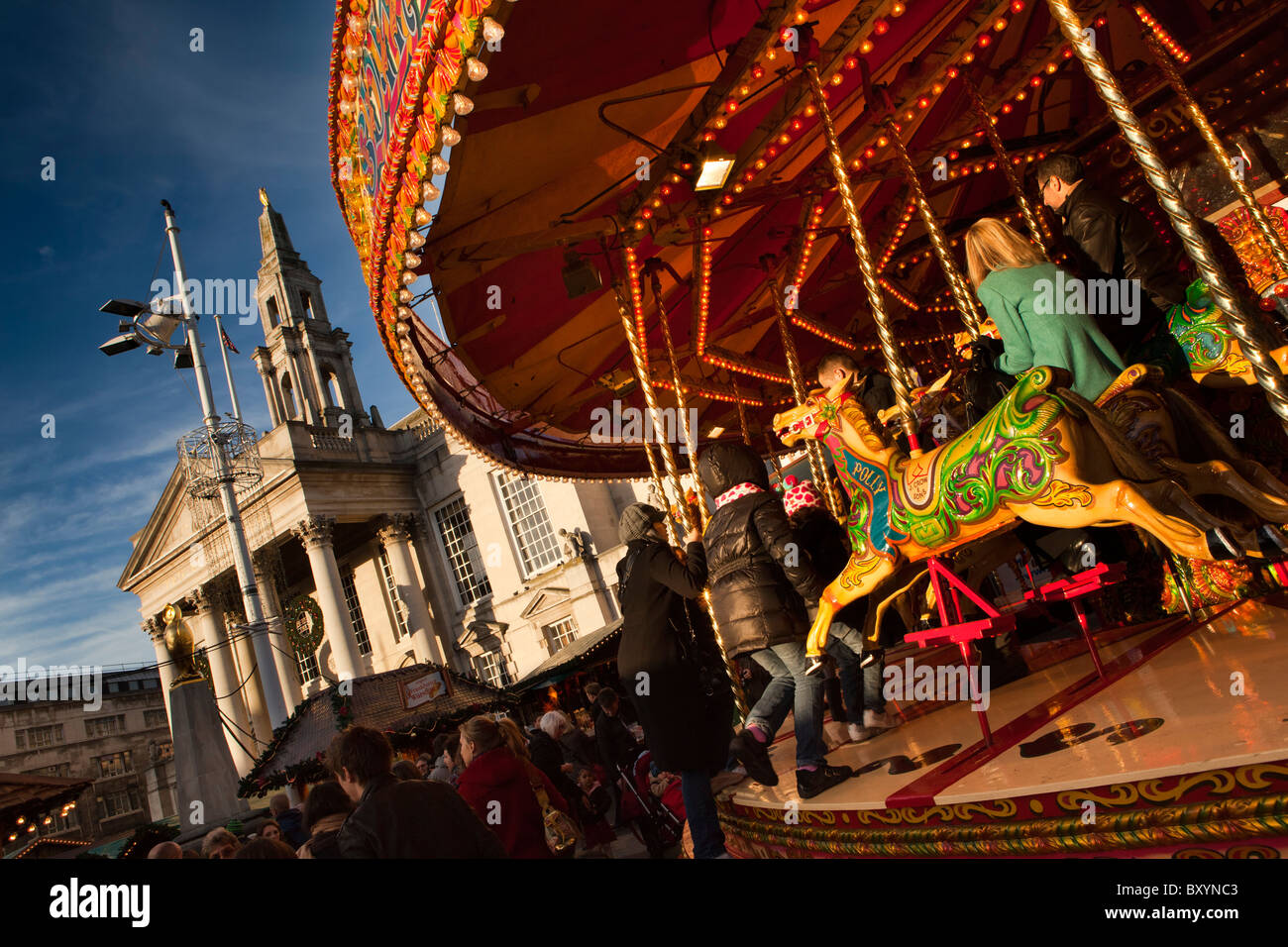 Merry go round funfair hi-res stock photography and images - Alamy