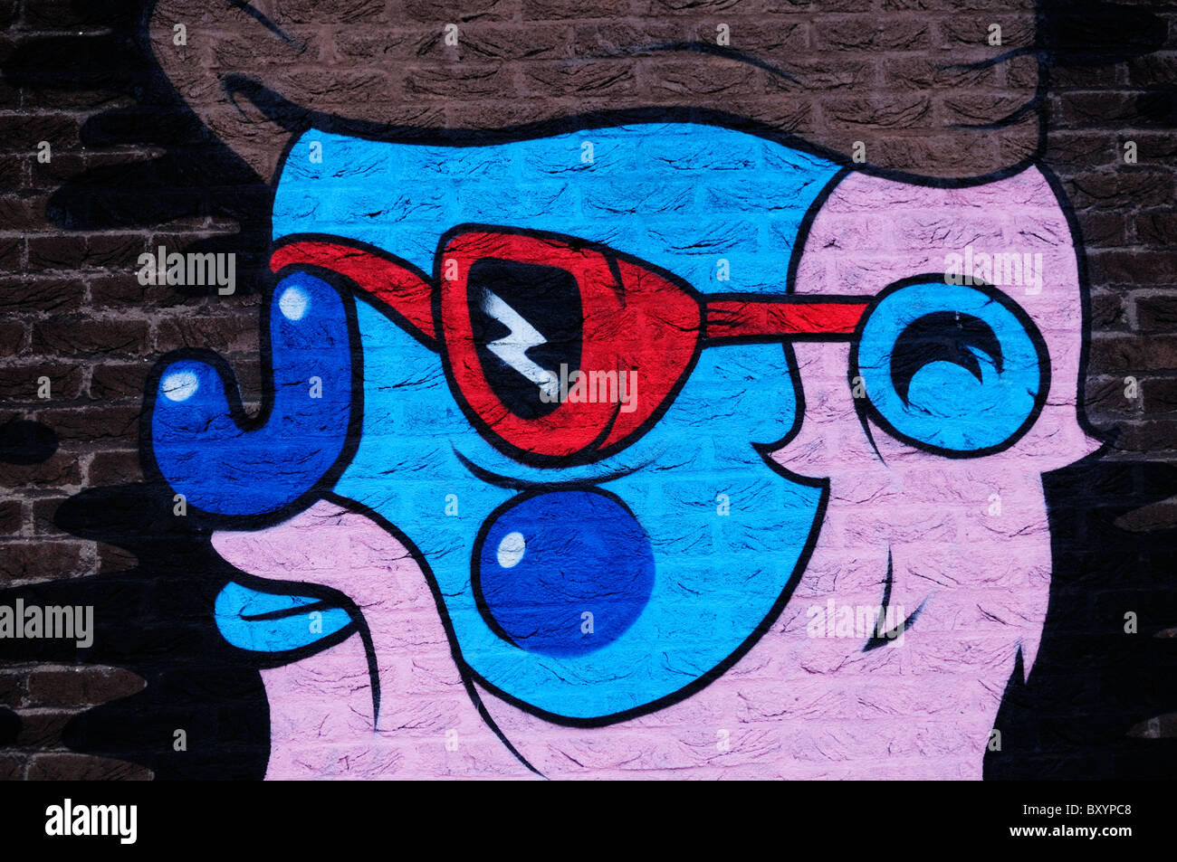 Graffiti Street Art Mural, Newmarket Road, cambridge, England, UK Stock ...