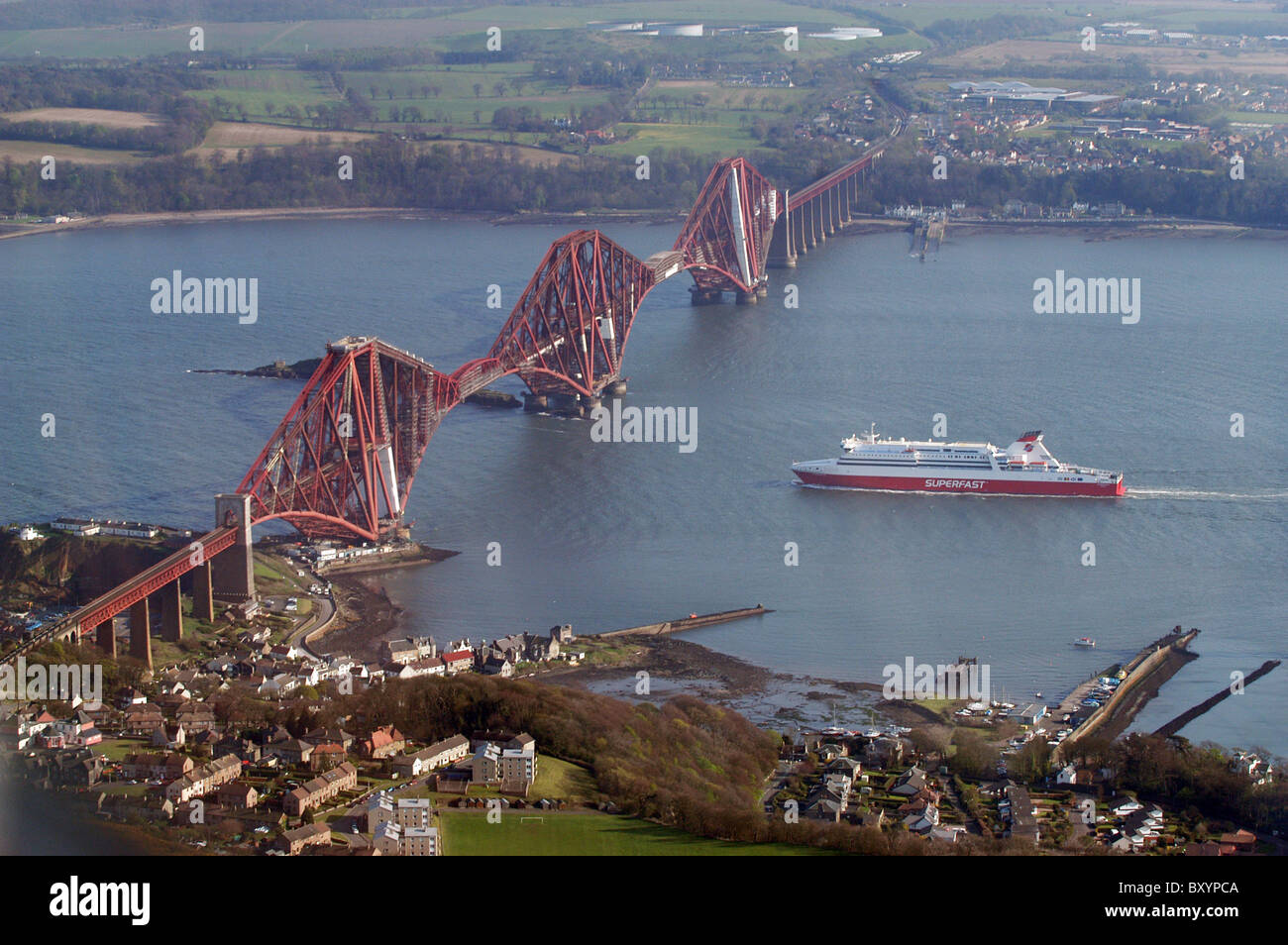 Ferry under bridge hi-res stock photography and images - Alamy