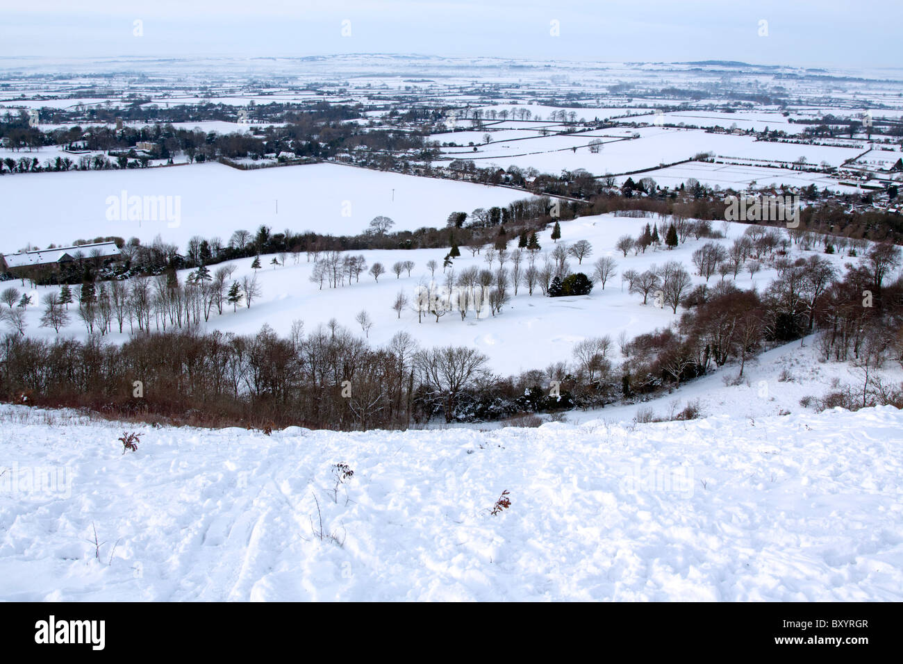 Aylesbury Vale Winter - Buckinghamshire Stock Photo - Alamy