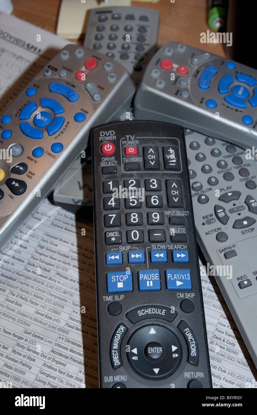 Tv television remote remotes control controls hi-res stock photography ...