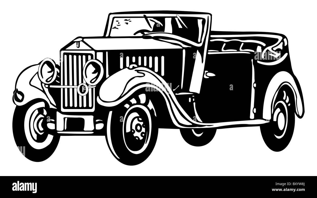 Vector illustrator of car isolated on white Stock Photo - Alamy