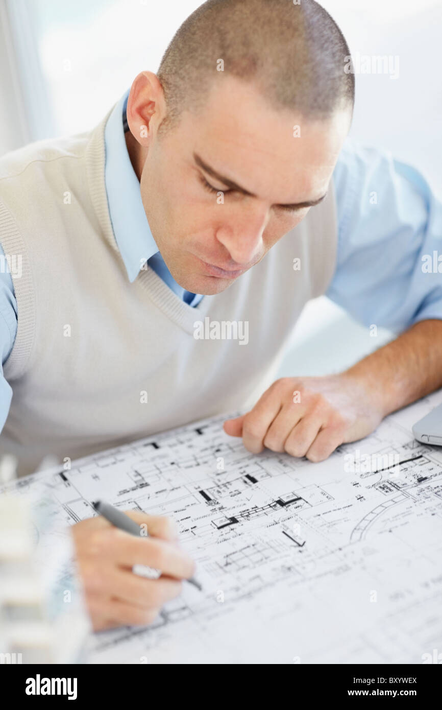 Professional working in office Stock Photo - Alamy