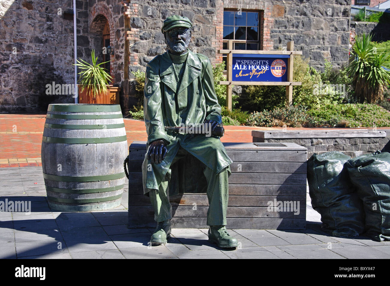 Captain Henry Cain statue, The Old Landing Service Building, George ...