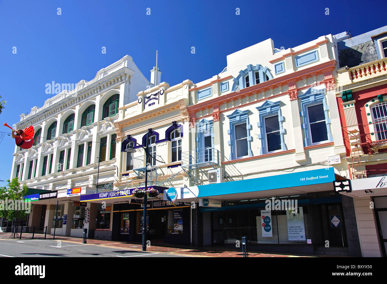 Period frontages, Stafford Street, Timaru (Te Tihi-o-Maru), Canterbury ...