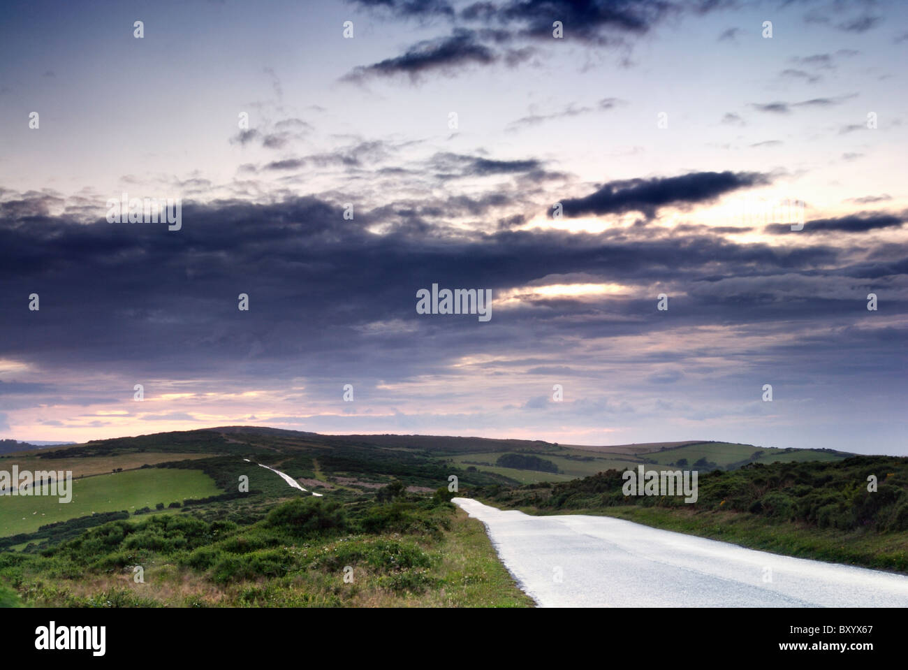 Exmoor road hi-res stock photography and images - Alamy