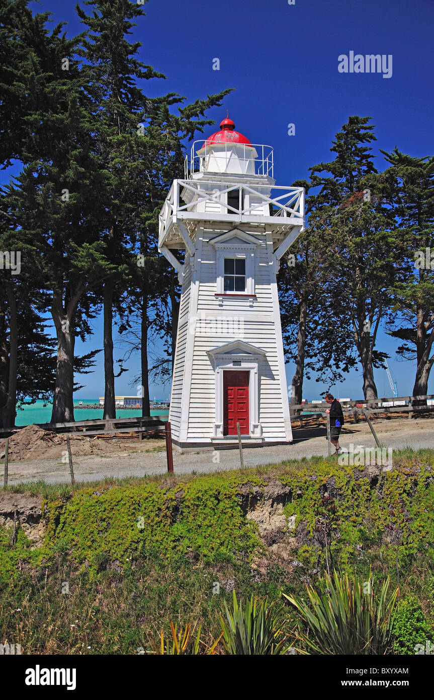 Blackett's Lighthouse, Caroline Bay, Timaru, Canterbury, South Island ...