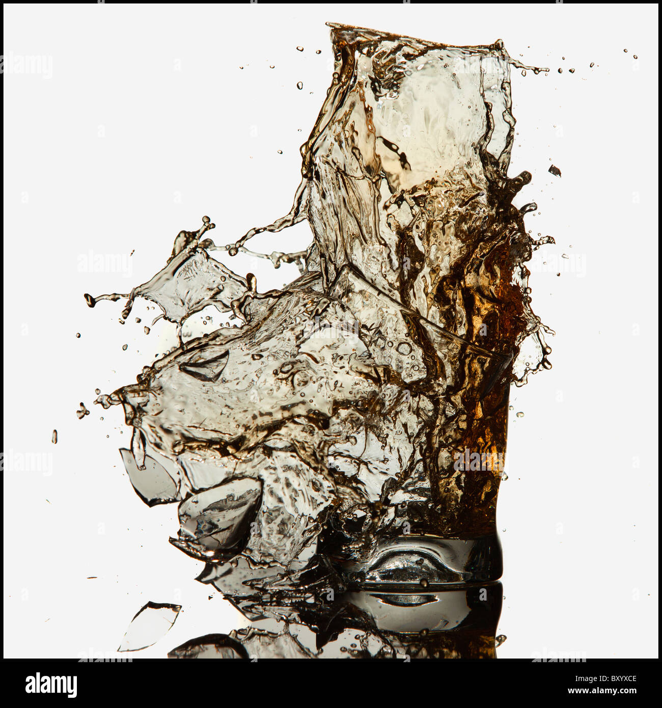 Alcoholic drink exploding Stock Photo - Alamy