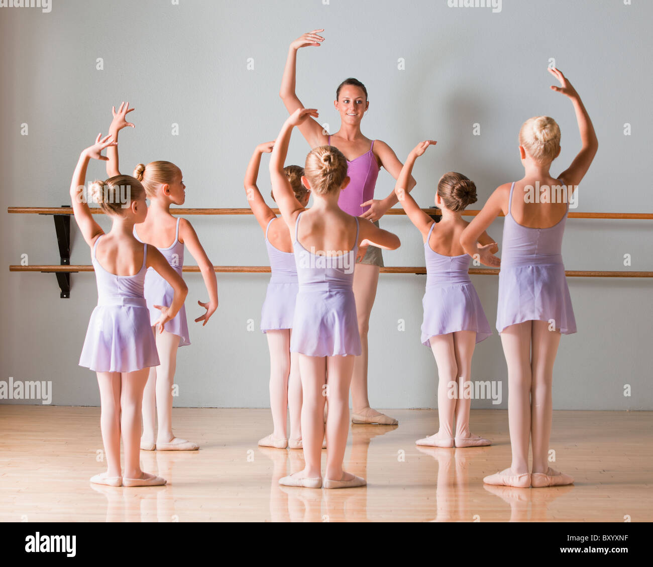 Female ballet dancers practicing arms hi-res stock photography and ...