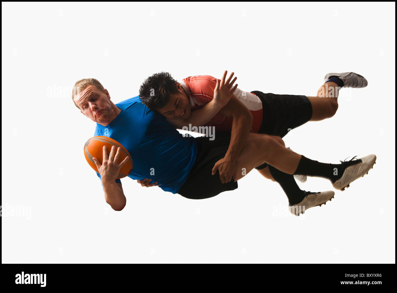 Rugby players tackling hi-res stock photography and images - Alamy