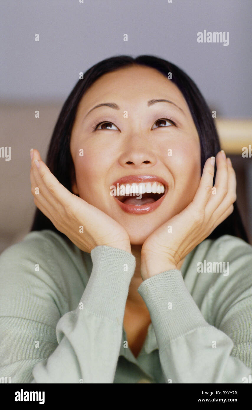 Delighted female having rest hi-res stock photography and images - Alamy