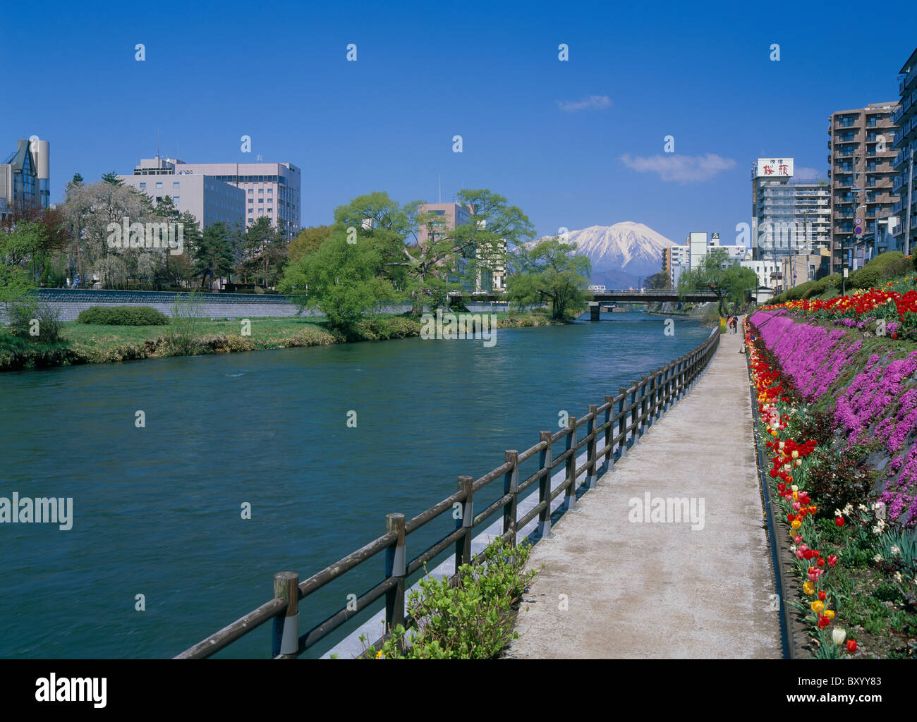 Kitakami River, Morioka, Iwate, Japan Stock Photo - Alamy