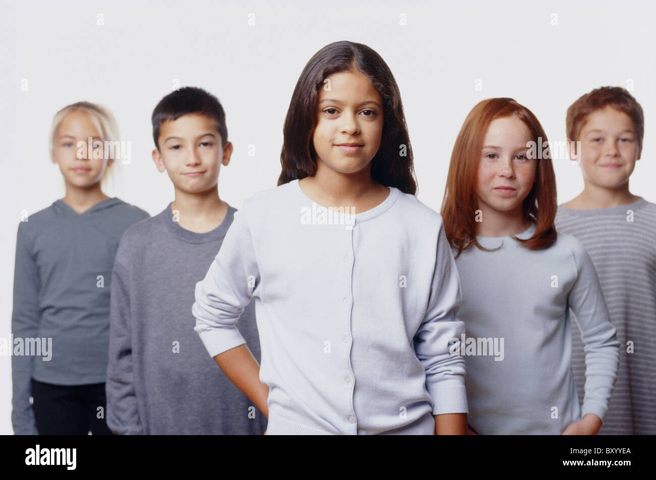 Group of young children Stock Photo - Alamy