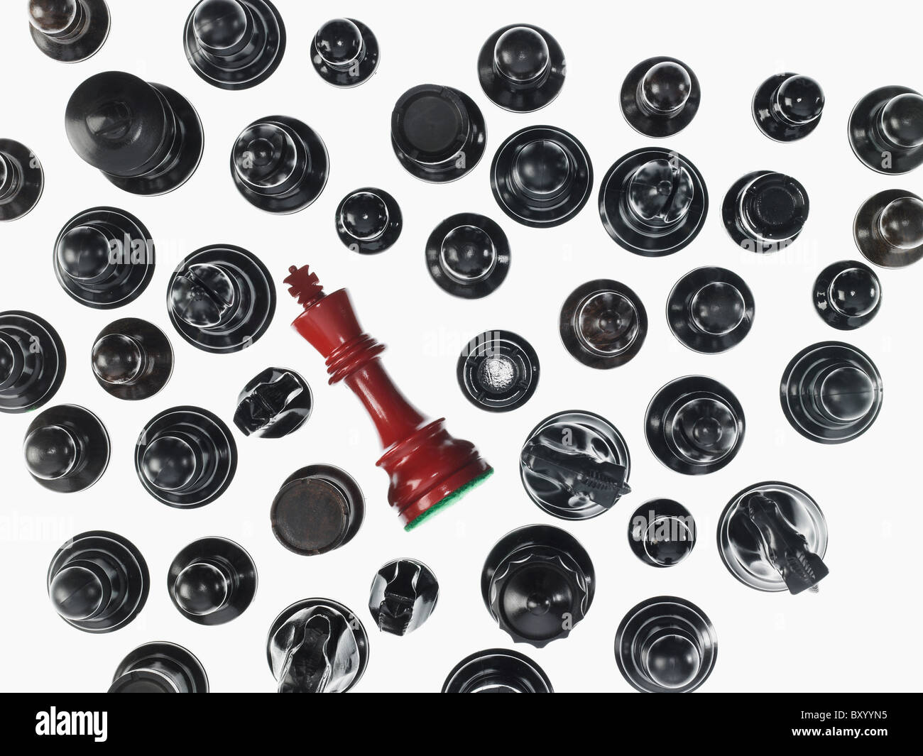 Red king chess piece hi-res stock photography and images - Alamy