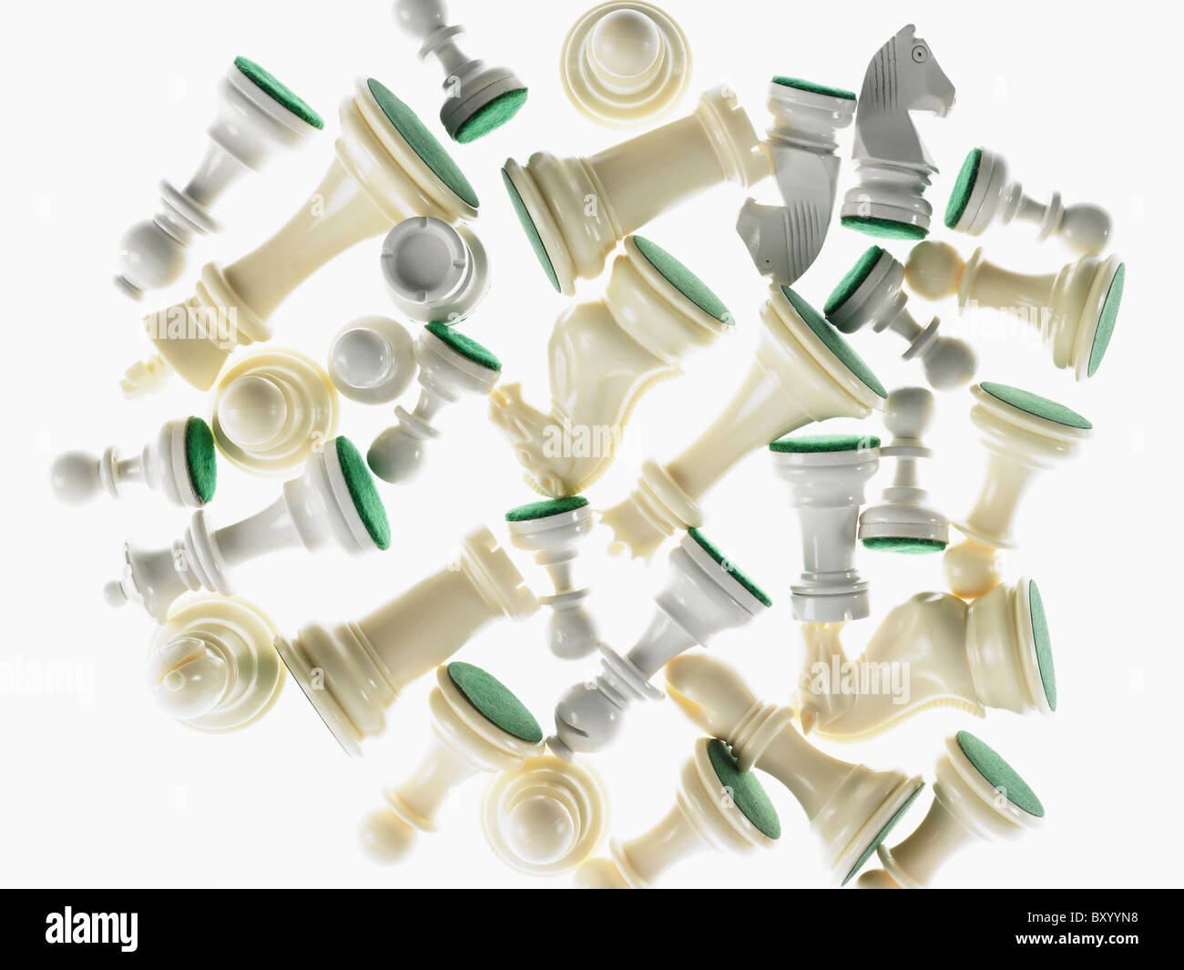 White knight chess piece hi-res stock photography and images - Alamy