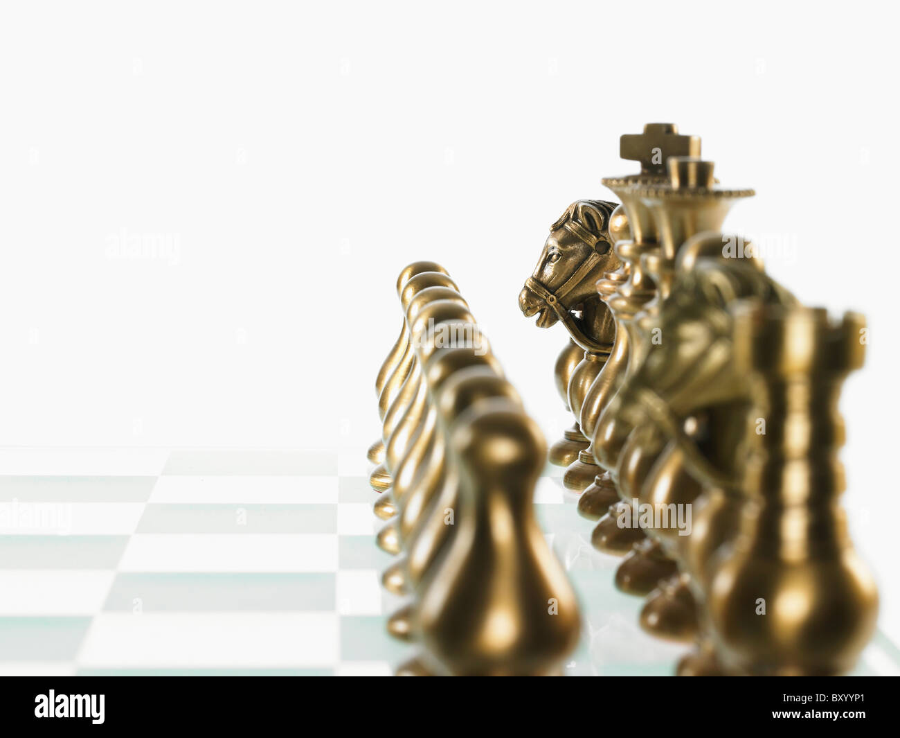 Gold chess hi-res stock photography and images - Alamy