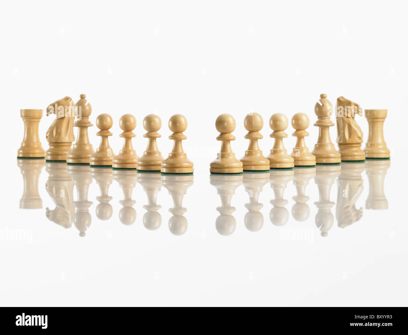 Team of chess pieces Stock Photo - Alamy
