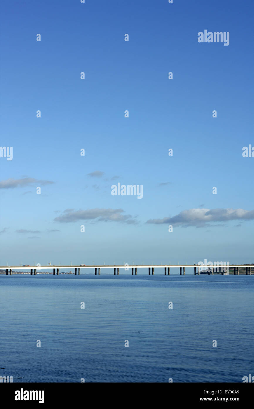 The Tay road bridge from Dundee Stock Photo - Alamy