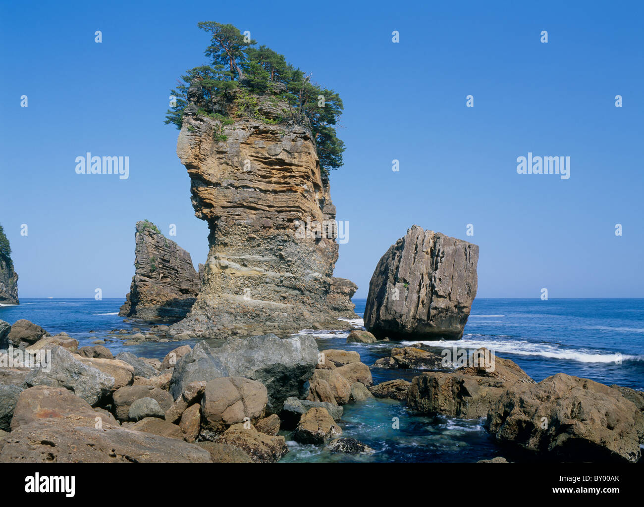 Sanno Rock, Miyako, Iwate, Japan Stock Photo - Alamy