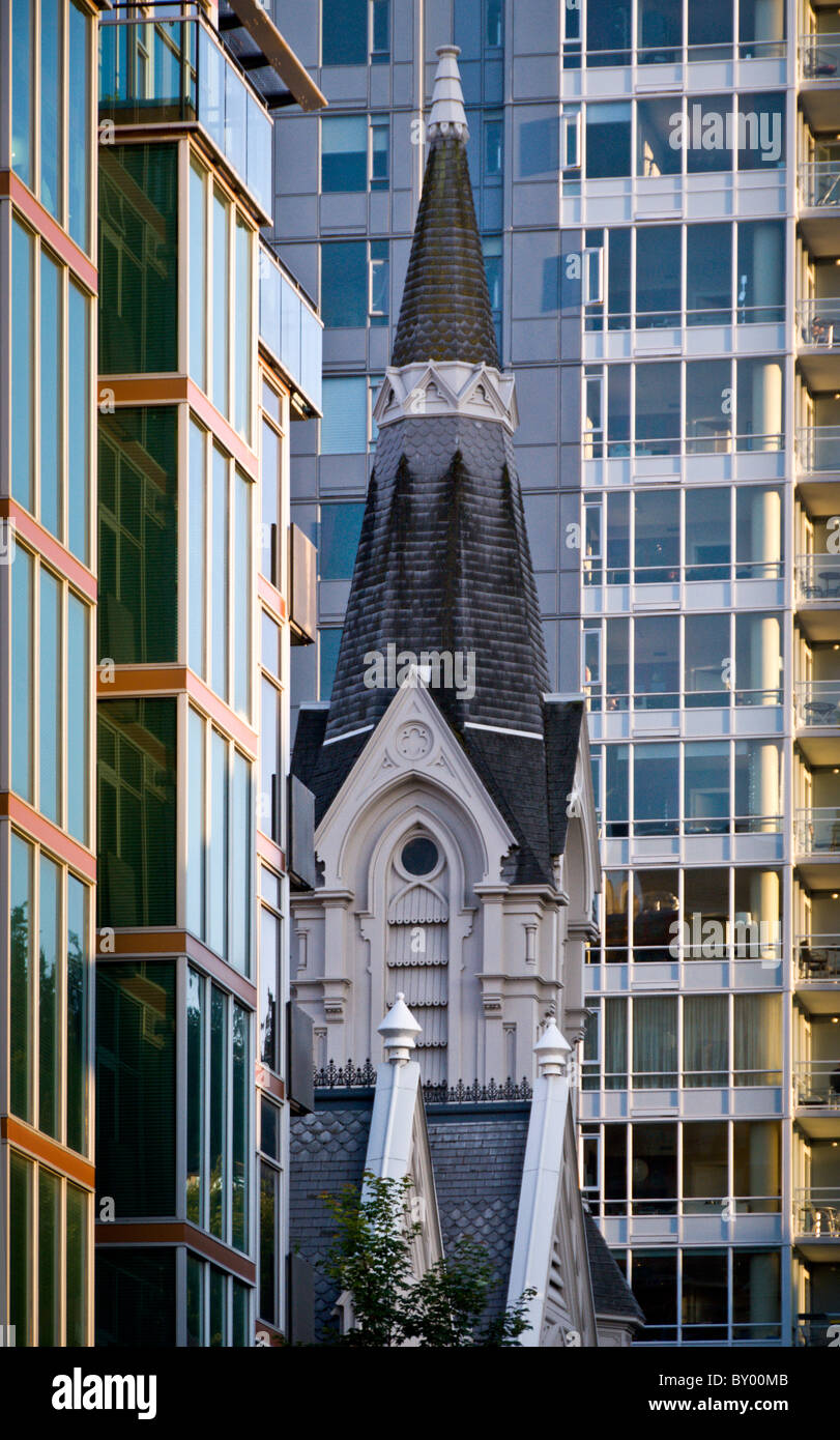 Old church and steeple hi-res stock photography and images - Alamy