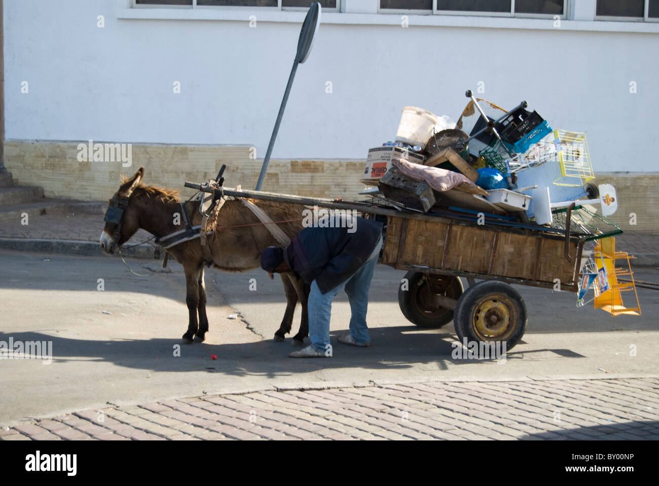 Donkey carrying goods hi-res stock photography and images - Alamy