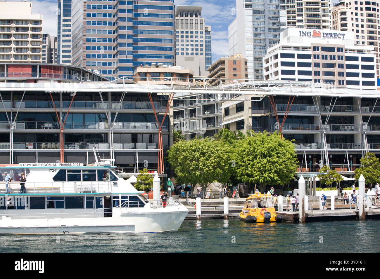 view of sydney darling harbour from the water Stock Photo - Alamy