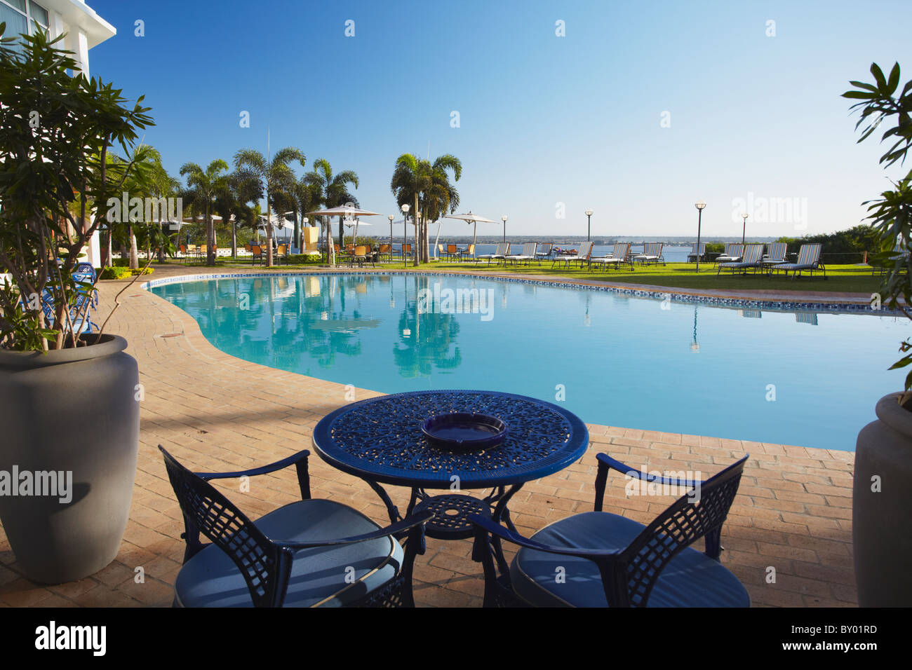 Pool at Hotel Cardoso, Maputo, Mozambique Stock Photo - Alamy