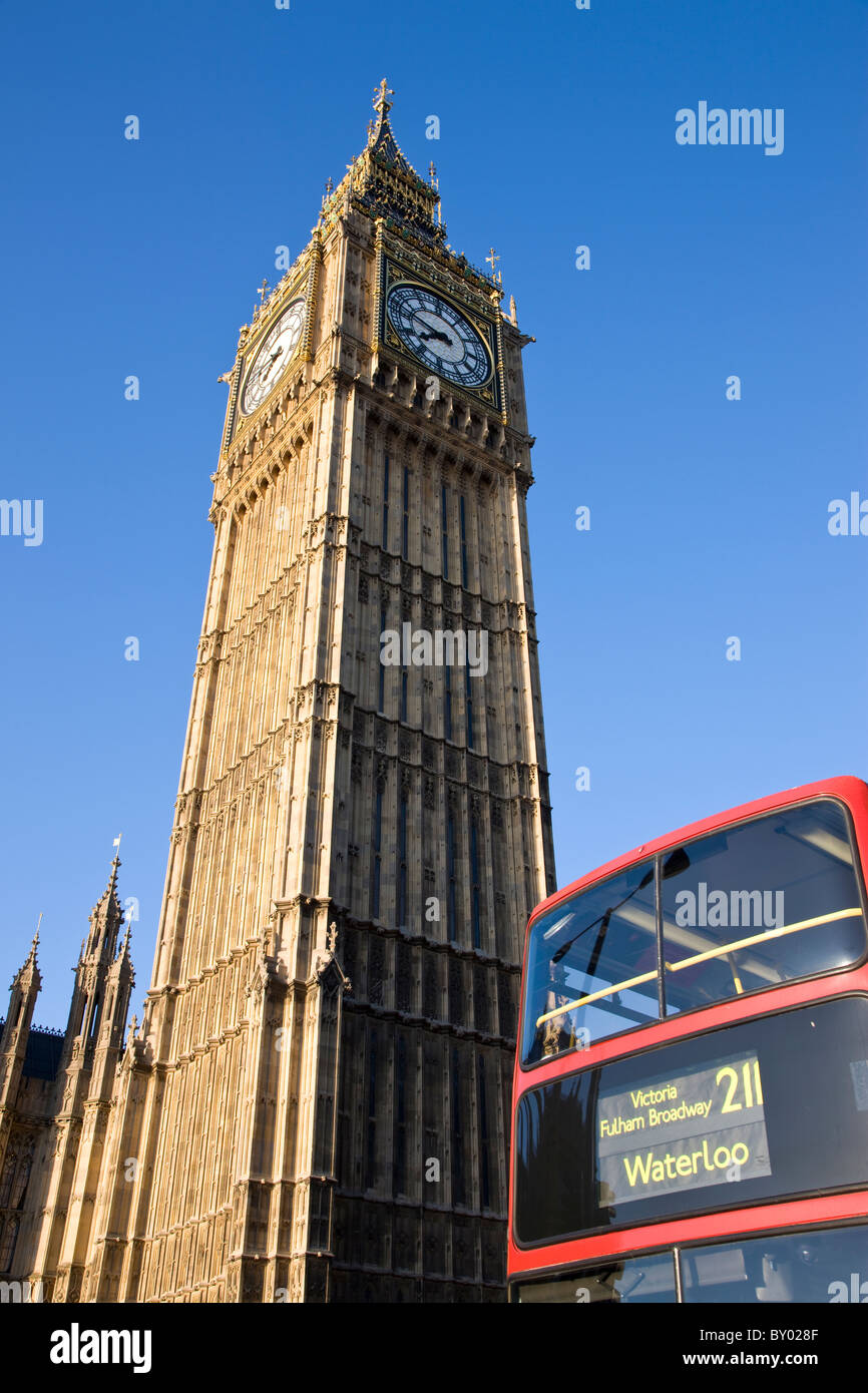 England london double decker bus big ben hi-res stock photography and ...