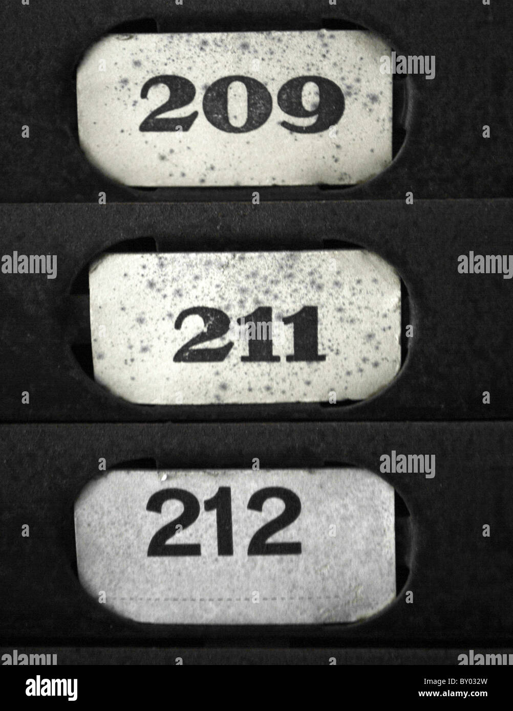 plate numbers in sequence Stock Photo - Alamy