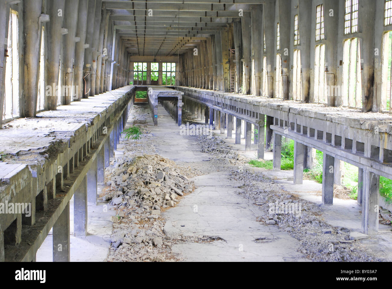 industrial archeology old abandoned factory Stock Photo - Alamy