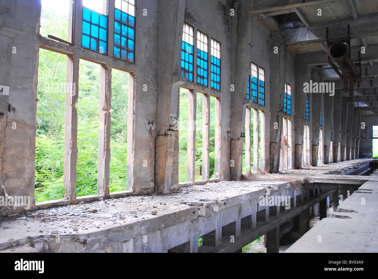 industrial archeology old abandoned factory Stock Photo - Alamy