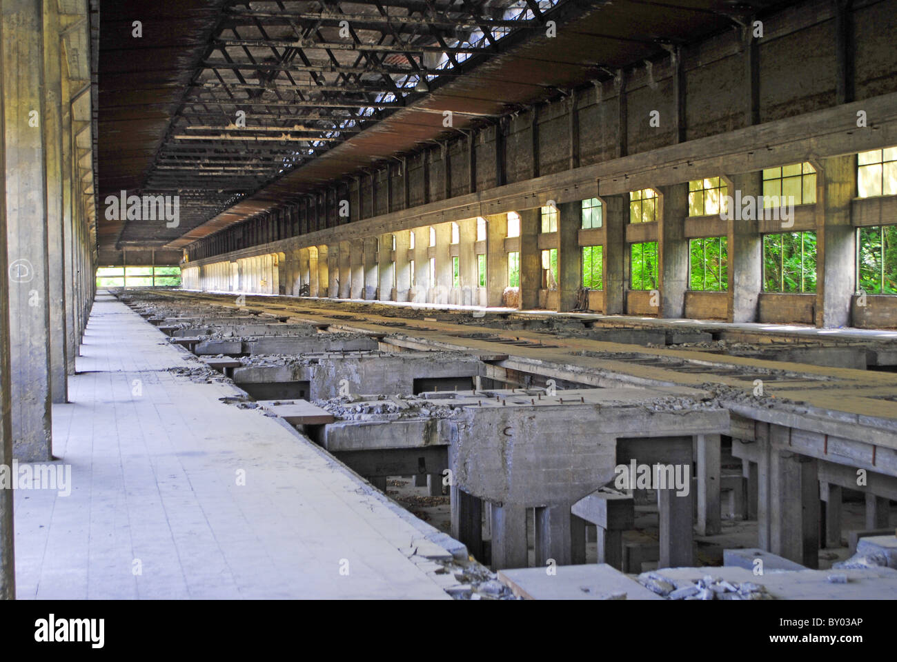 industrial archeology old abandoned factory Stock Photo - Alamy