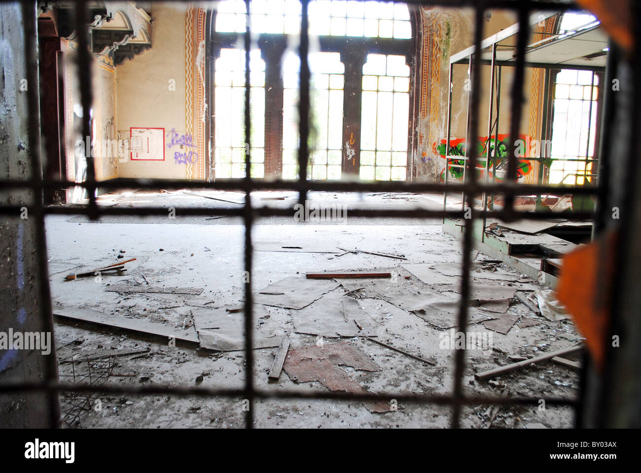 industrial archeology old abandoned factory Stock Photo - Alamy