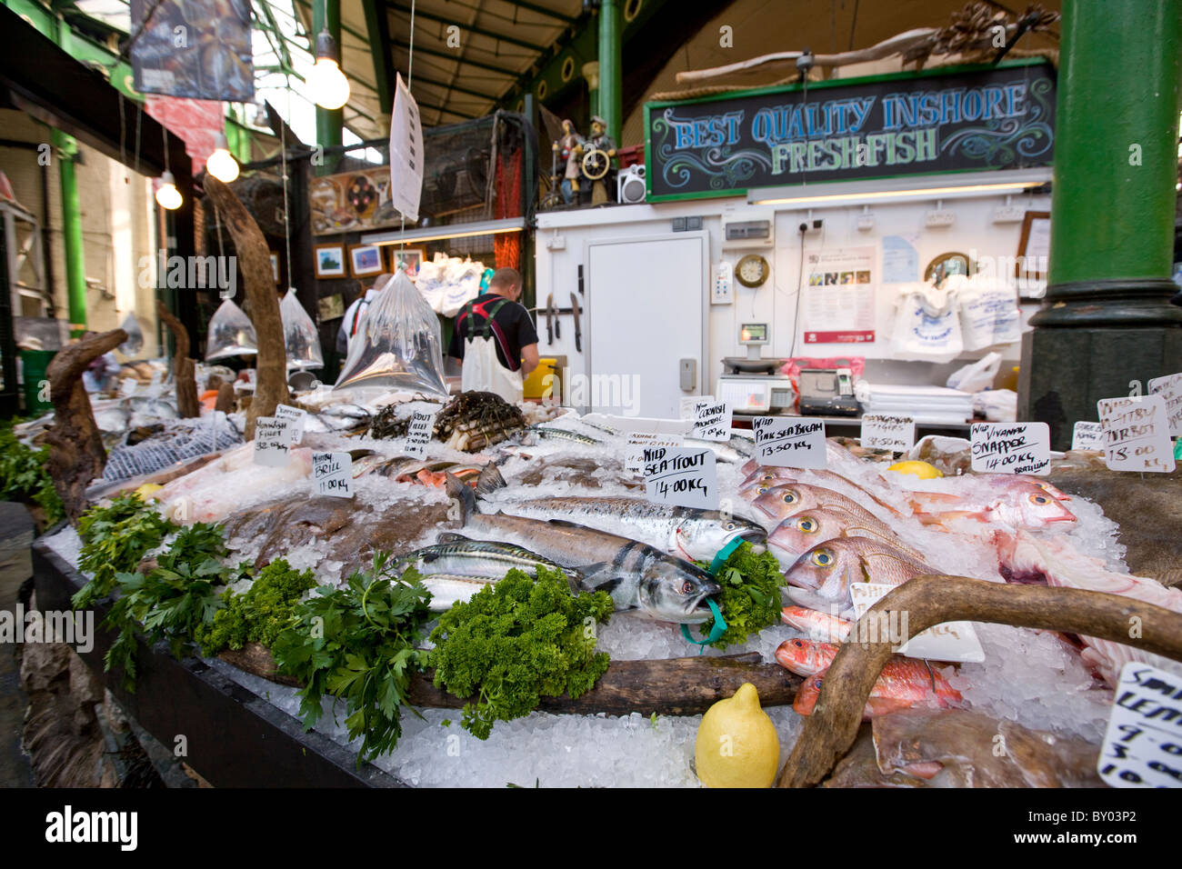 Borough market fish market hi-res stock photography and images - Alamy