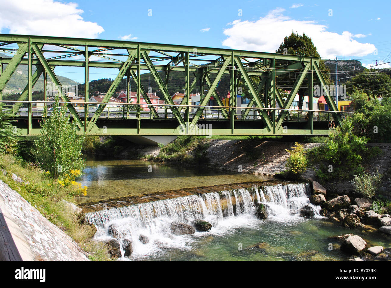 river iron bridge Stock Photo - Alamy
