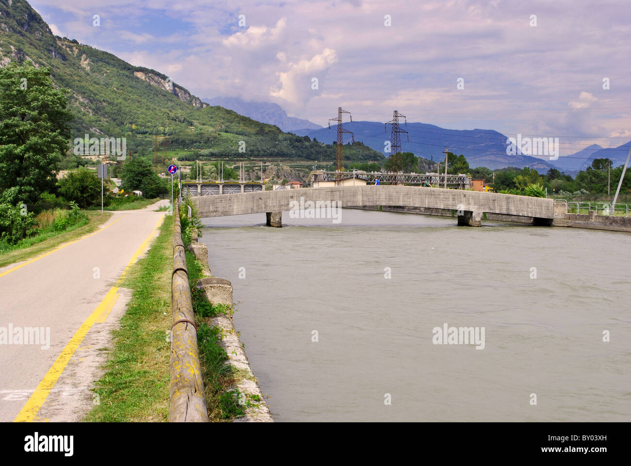 bridge over canal Stock Photo - Alamy