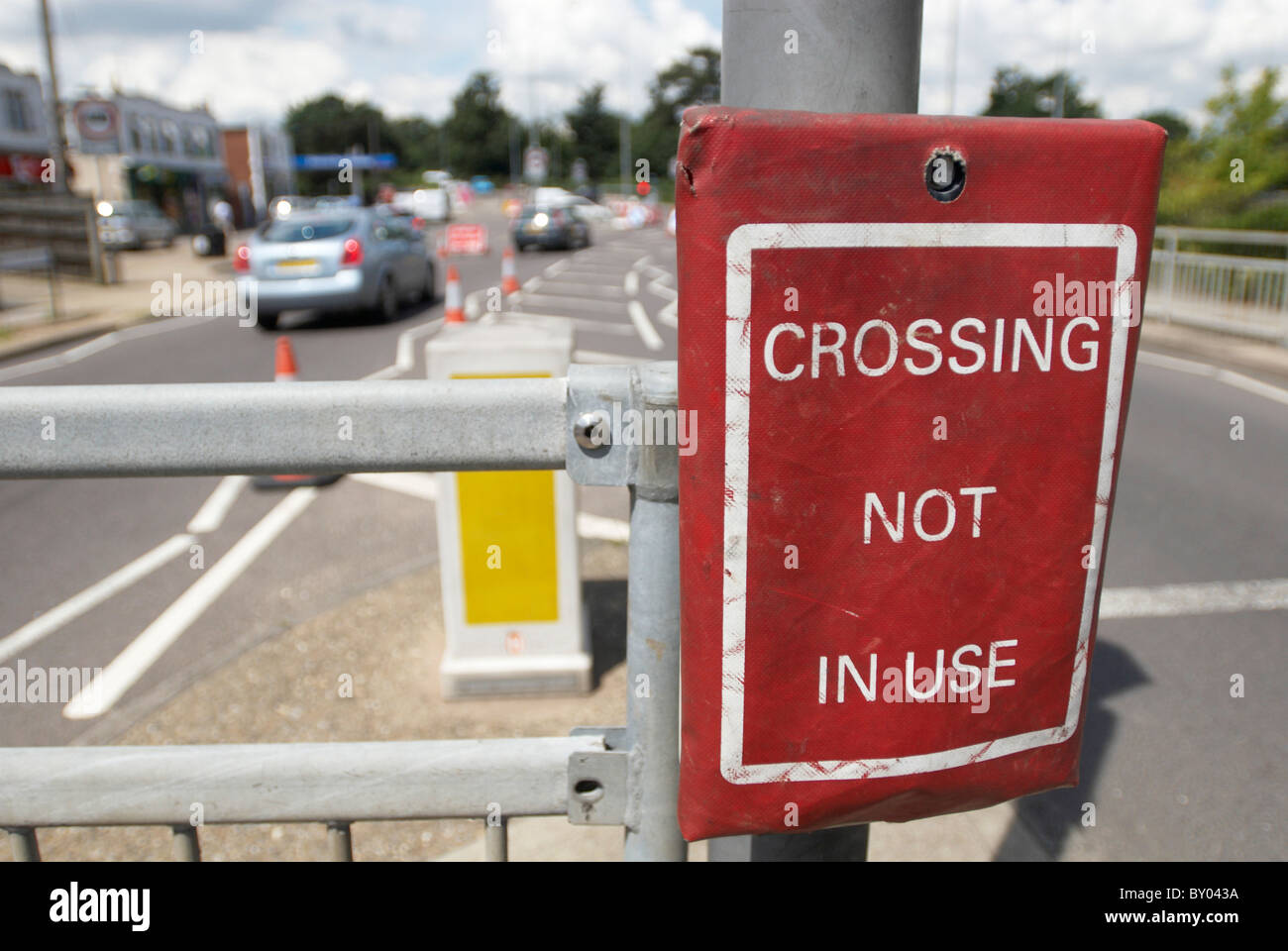Pedestrian crossing out of use UK Stock Photo - Alamy