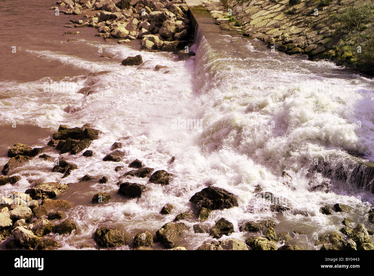Beautiful artificial waterfall in hi-res stock photography and images ...