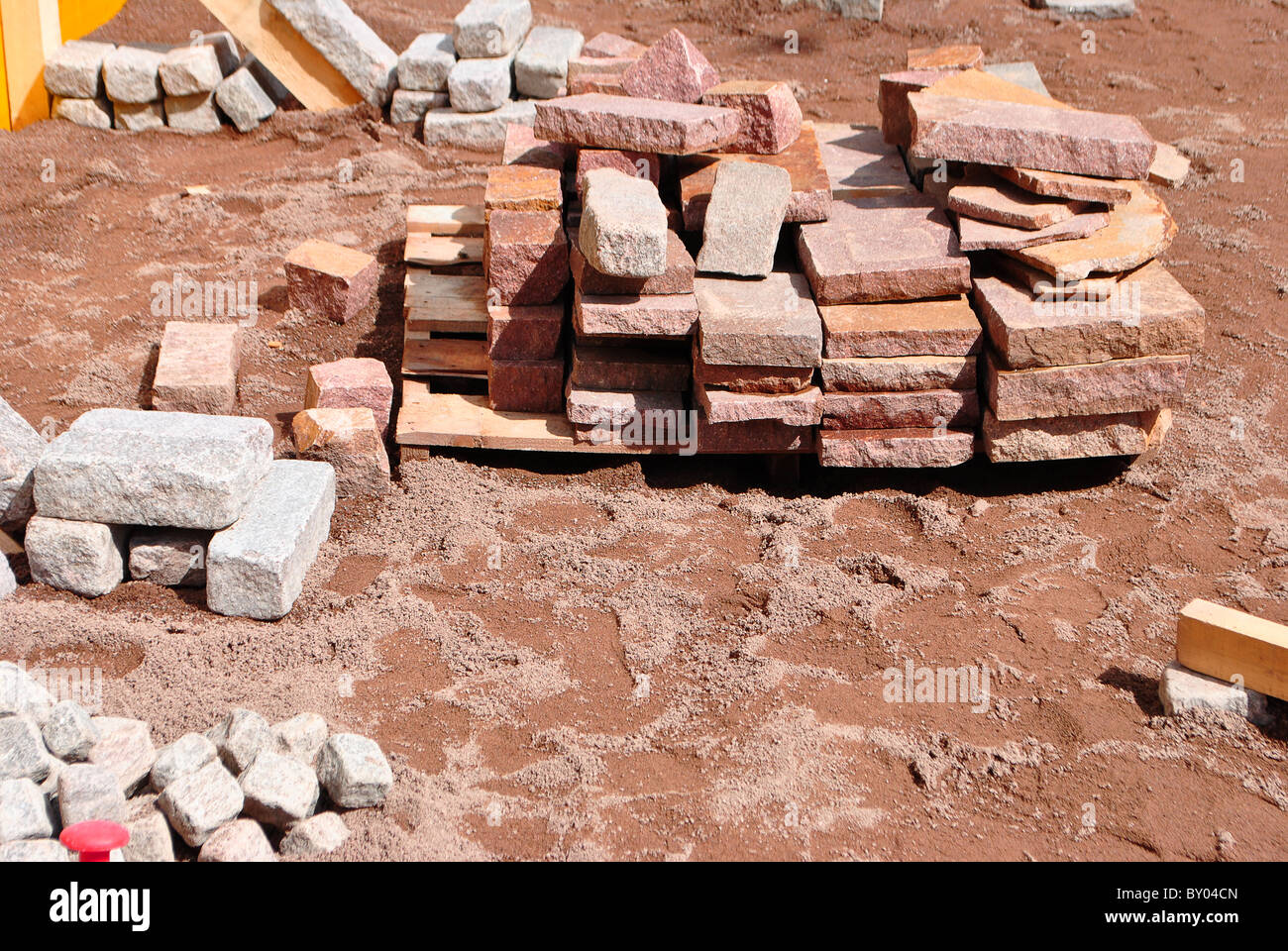 tools for working stone hammer chisel Stock Photo - Alamy